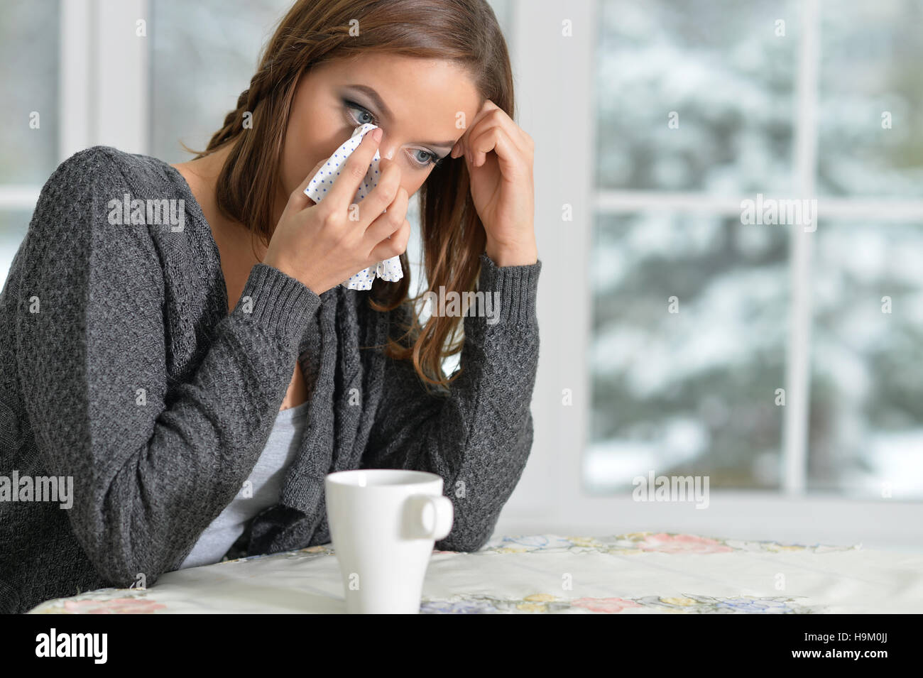 Beautiful sad girl Stock Photo - Alamy