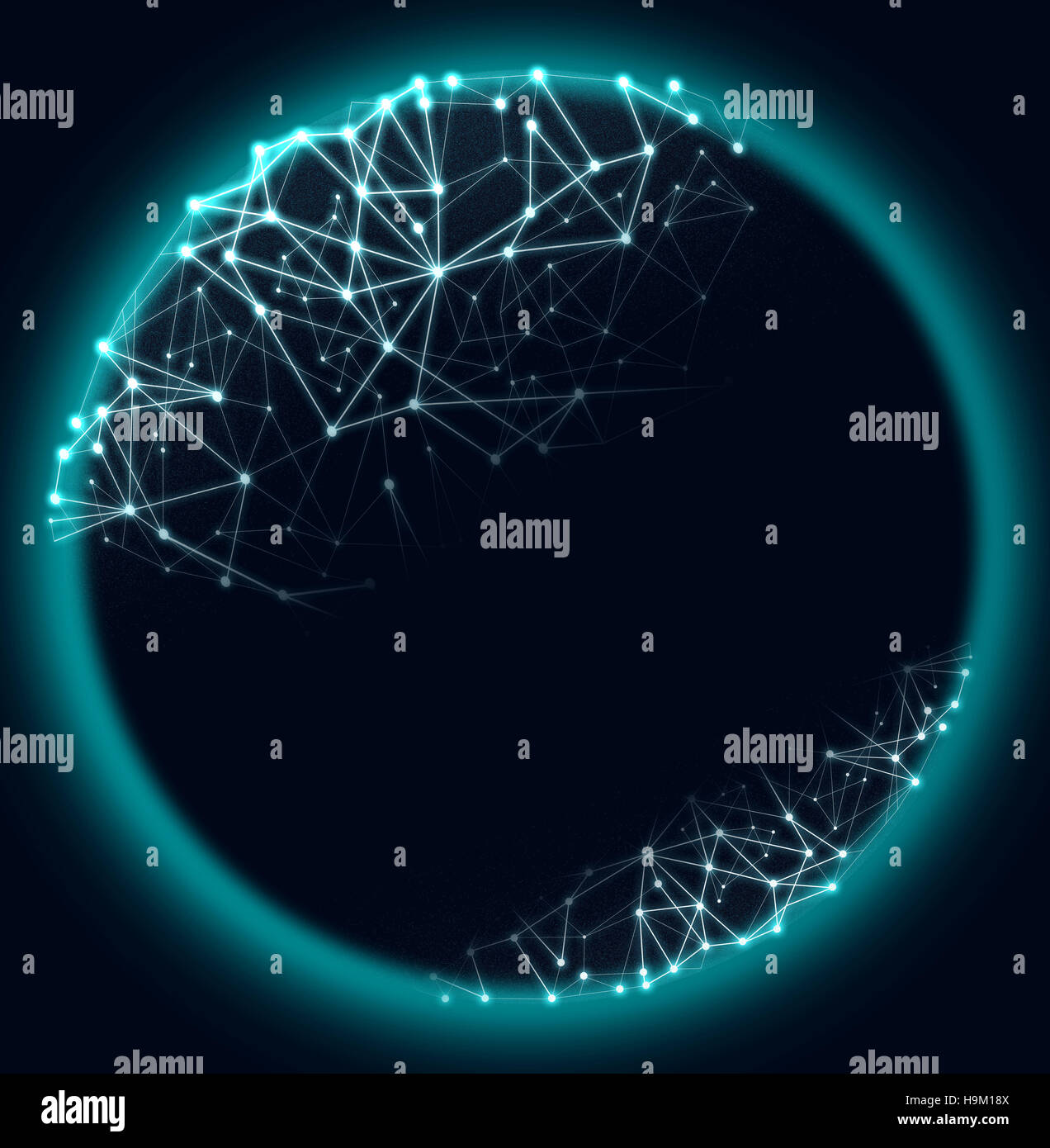 Connect dots sphere hi-res stock photography and images - Alamy