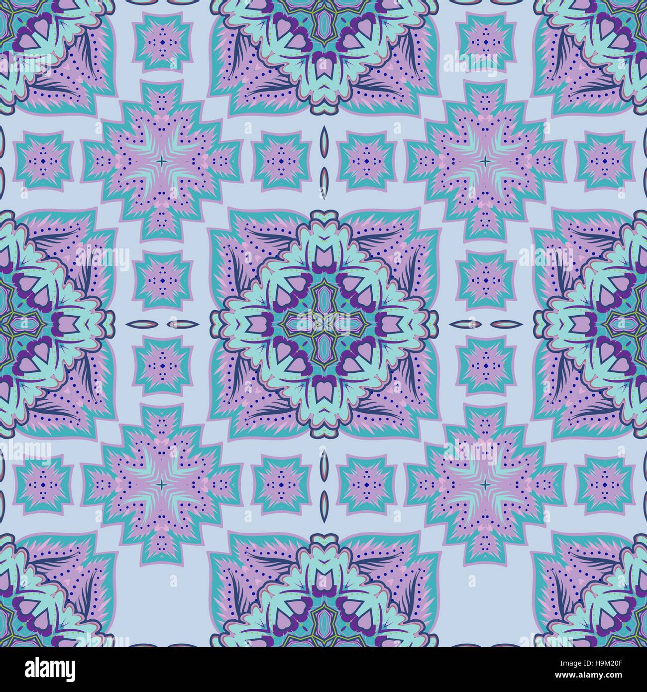 Gorgeous seamless patchwork pattern from Moroccan tiles, ornaments. Can be used for wallpaper ...