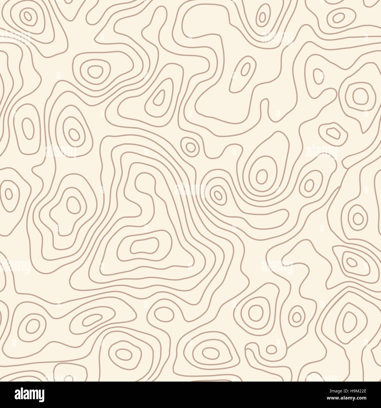 Seamless repeating topographic contour map background, illustration ...