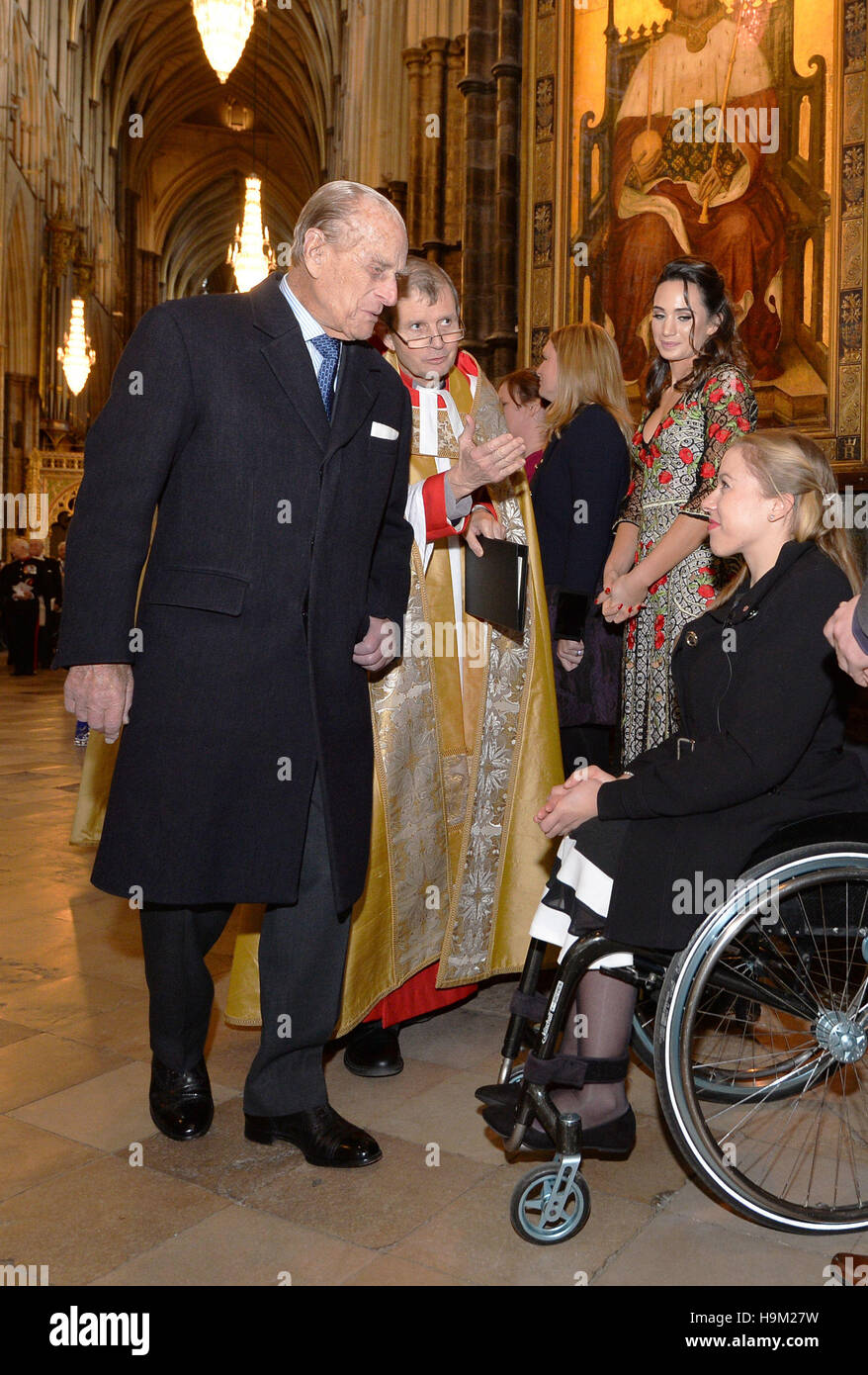 The Duke of Edinburgh meets Paralympian Hannah Cockcroft at Westminster ...