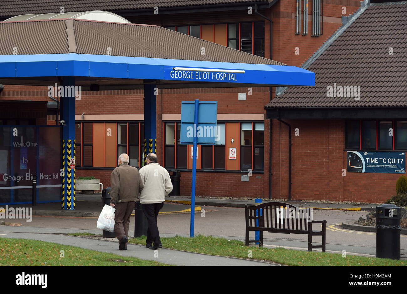 Exterior of george eliot hospital in nuneaton hi-res stock photography ...