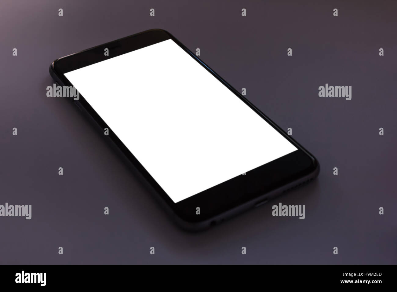 Smart phone on Black background. You can put in ads Stock Photo - Alamy