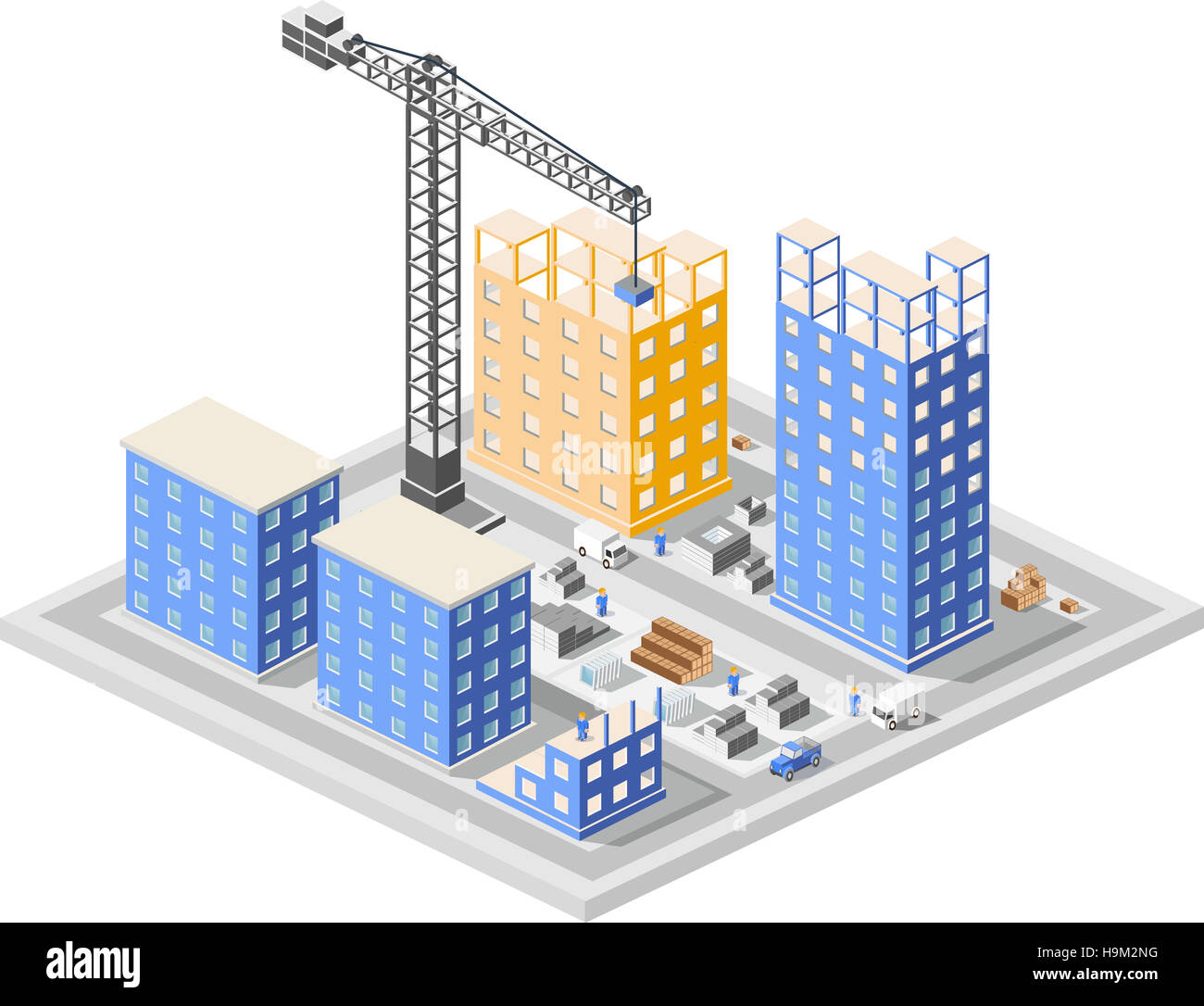 Isometric crane hook hi-res stock photography and images - Alamy