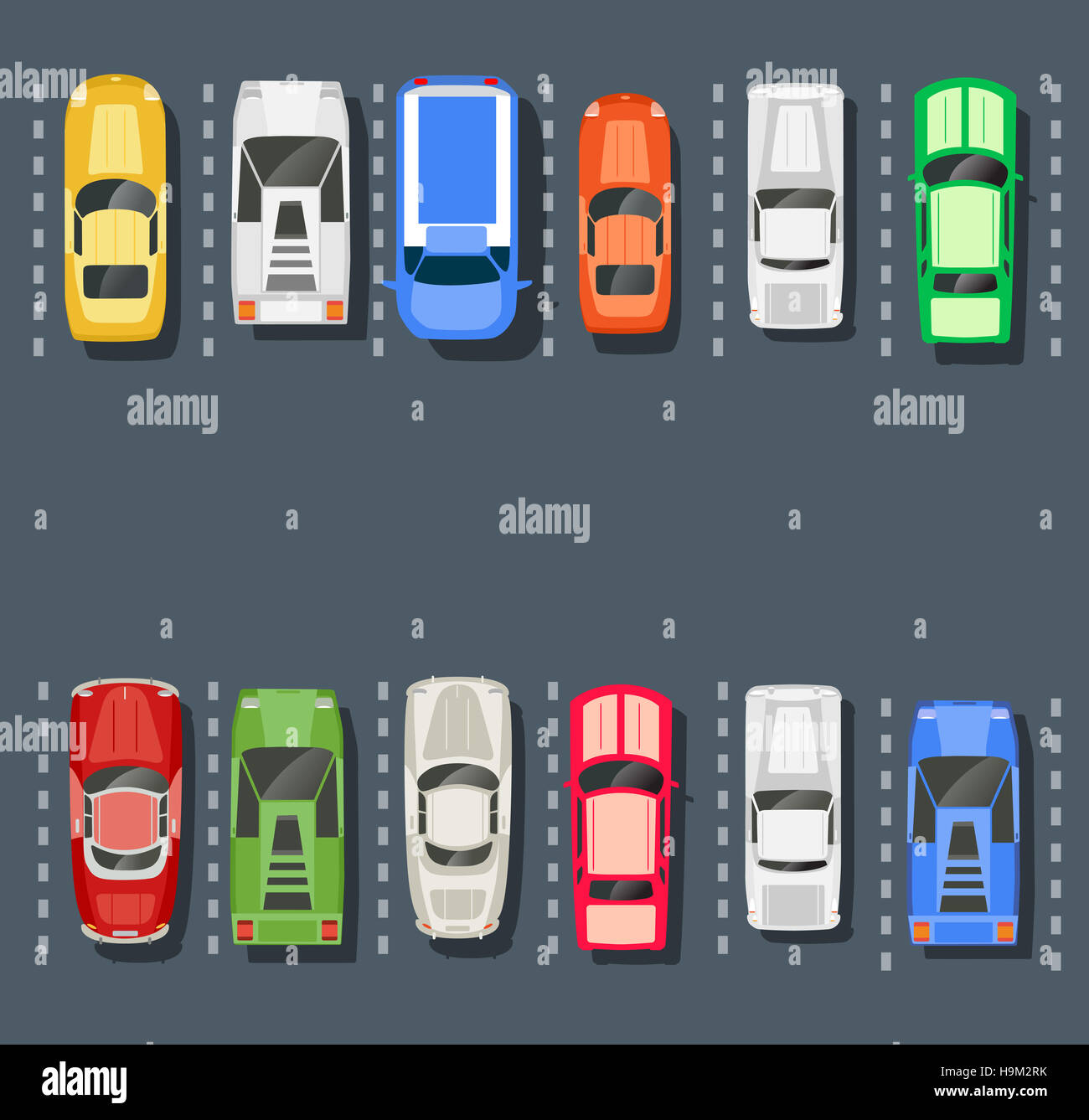 Top view parking lot design hi-res stock photography and images - Alamy