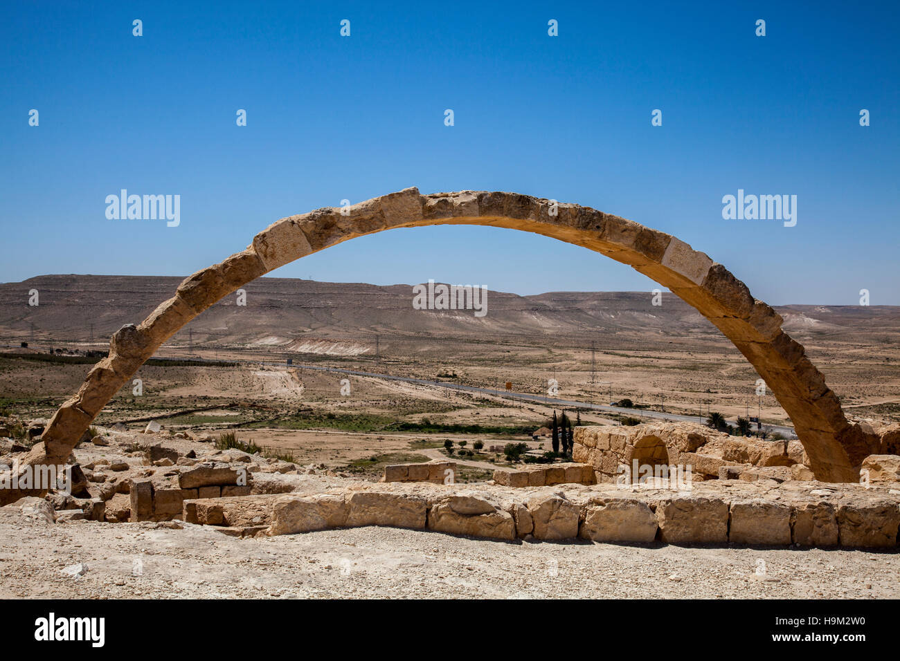 Stone Arches in the Ancient Nabataean Settlement Avdat, Israel Stock ...