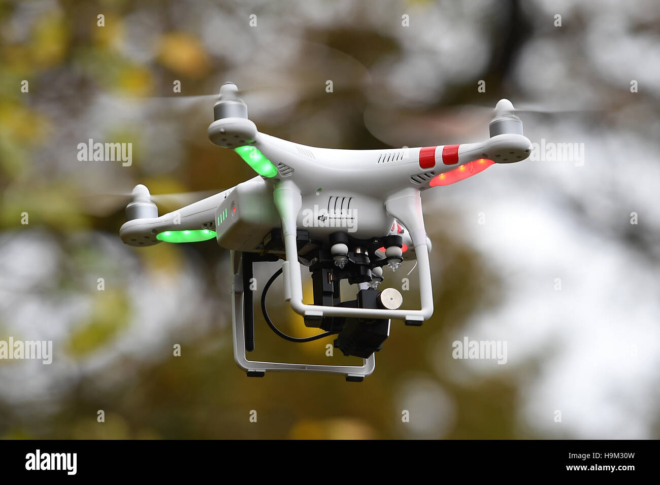 A stock photo of a Phantom drone in flight Stock Photo - Alamy