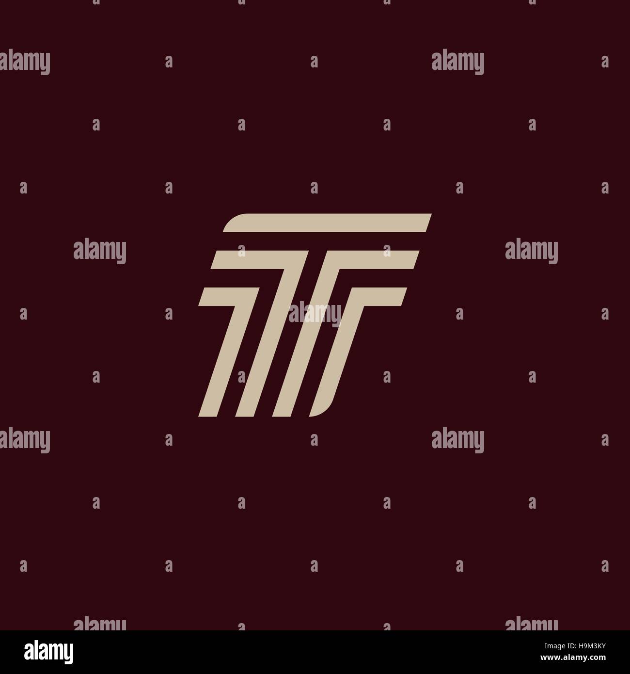 Isolated geometric vector white color alphabet letter t. Monogram ...