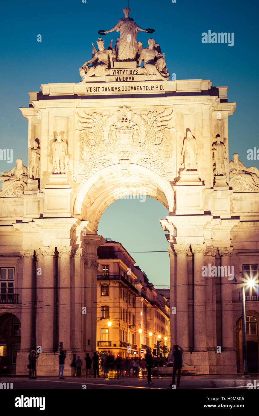 Portugal, Lisbon, Arco da Rua Augusta Stock Photo - Alamy