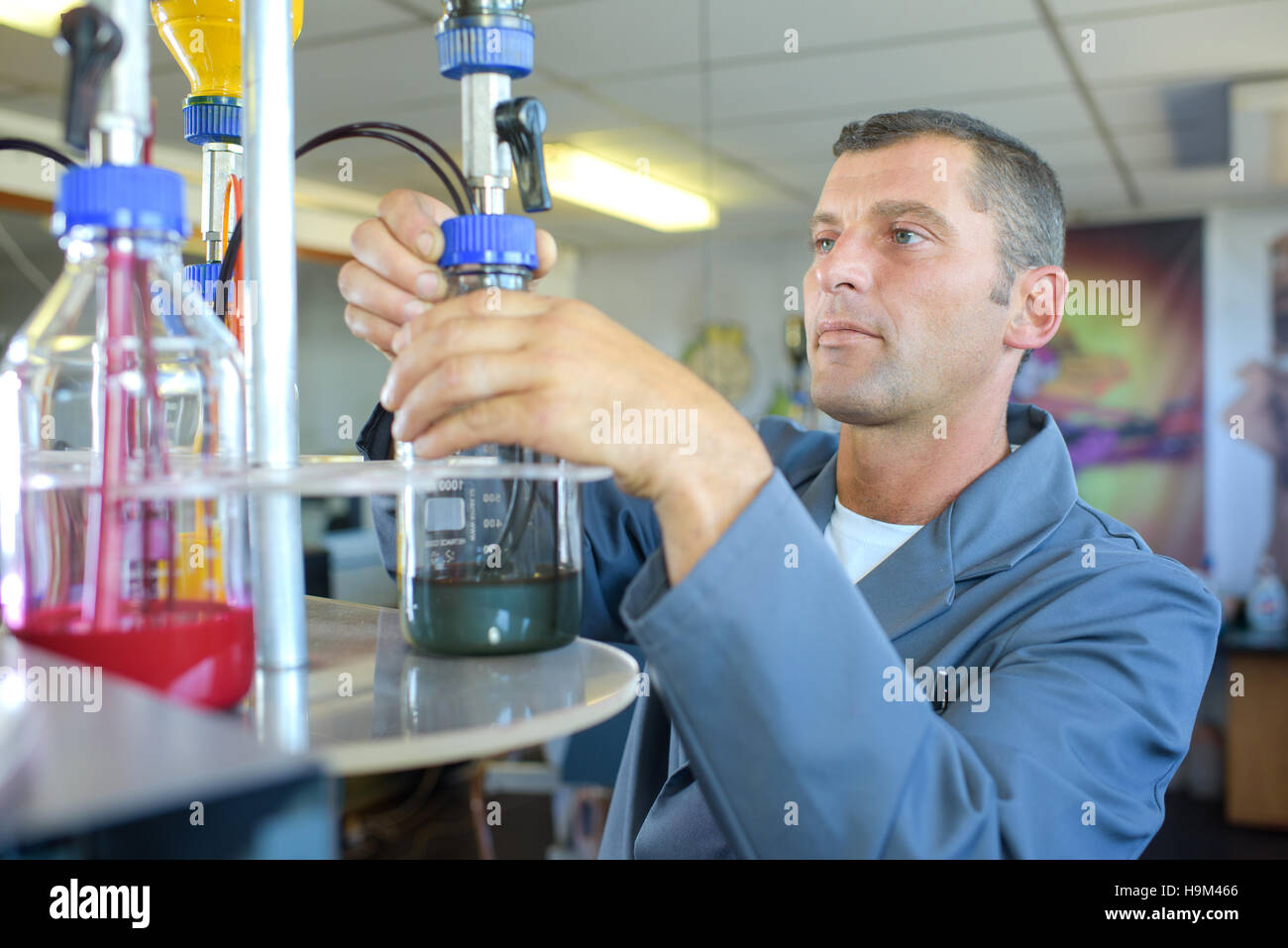 color mixing ink Stock Photo - Alamy