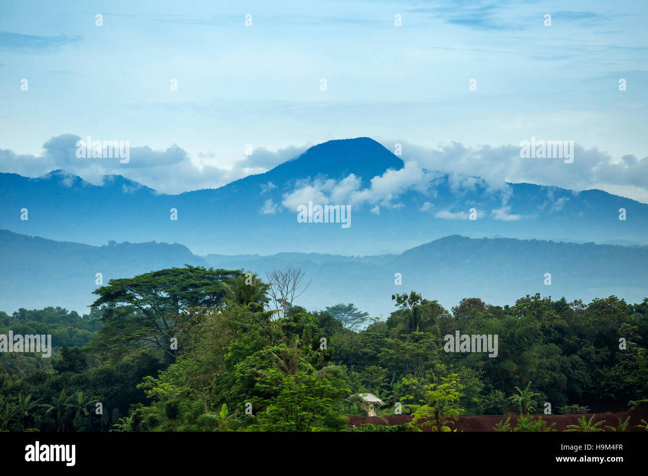 Indonesia, Java Island, Landscape with mountains Stock Photo - Alamy