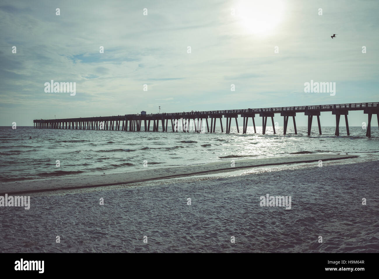USA, Florida, M.B. Miller County Pier, Panama City Beach Stock Photo ...