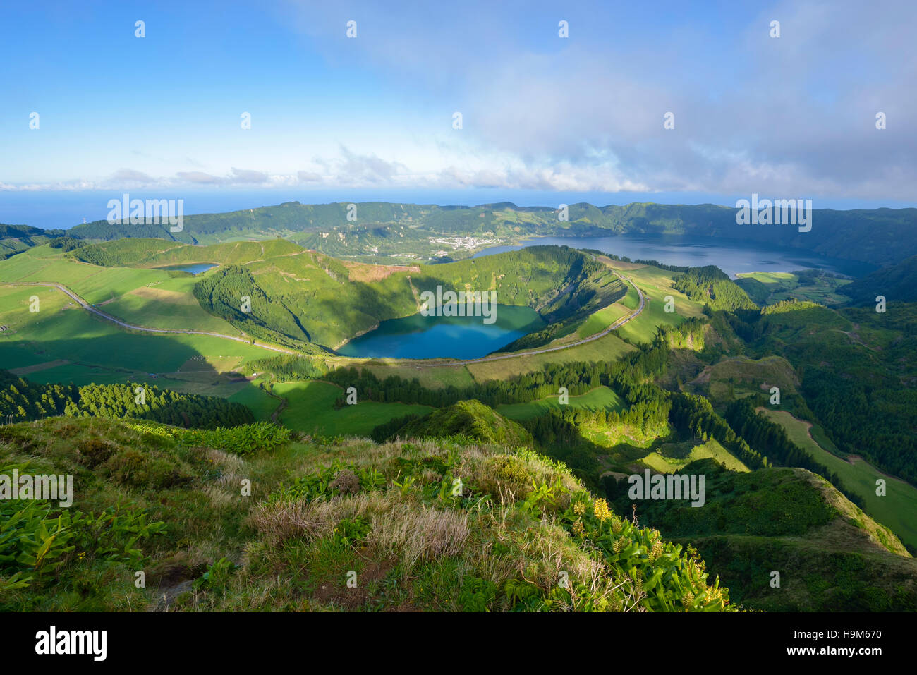Portugal, Azores, Sao Miguel, Caldera Sete Cidades Stock Photo - Alamy
