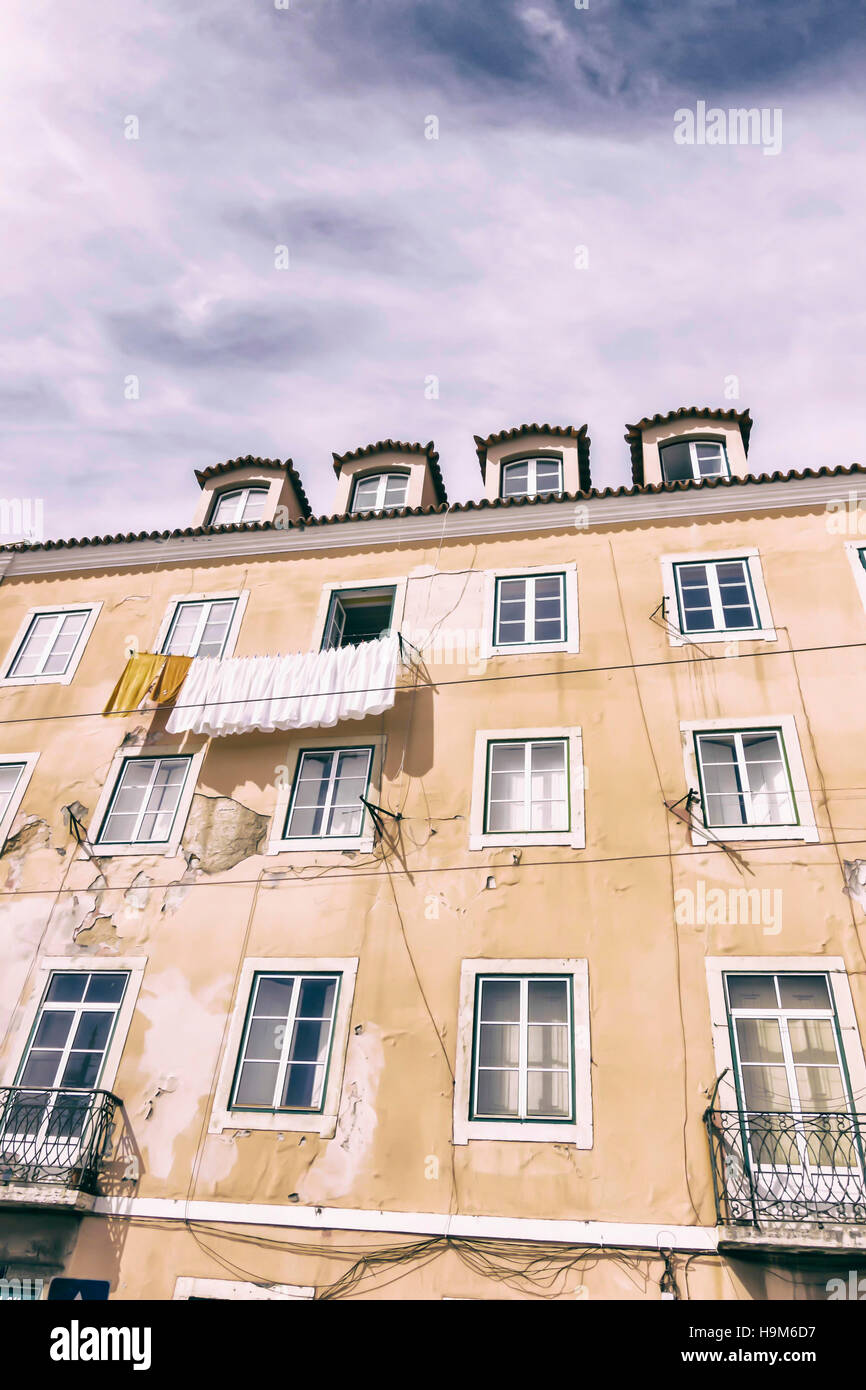 Portugal, Lisbon, house front Stock Photo - Alamy