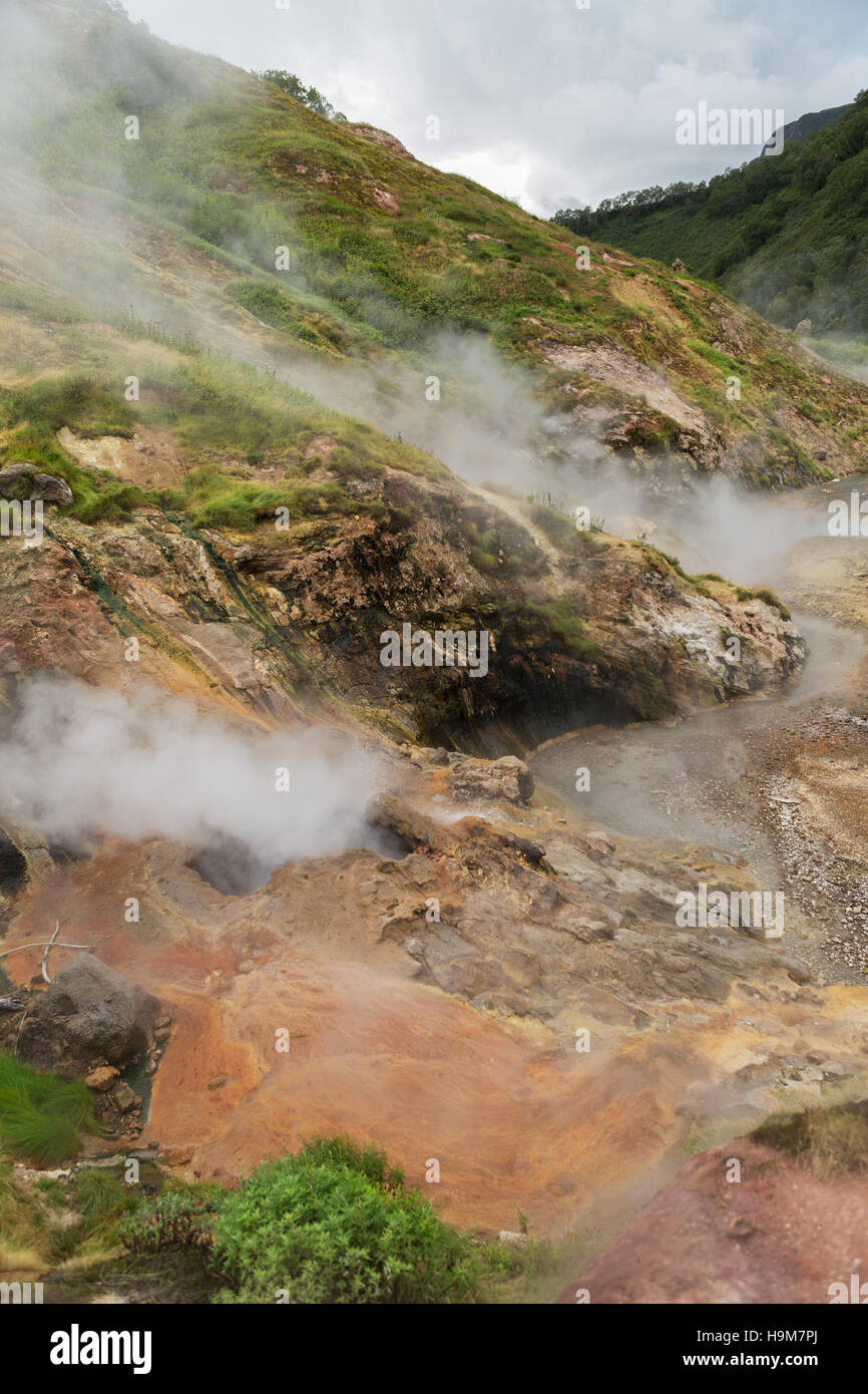 Bolshoy Big Geyser in Valley of Geysers Stock Photo - Alamy