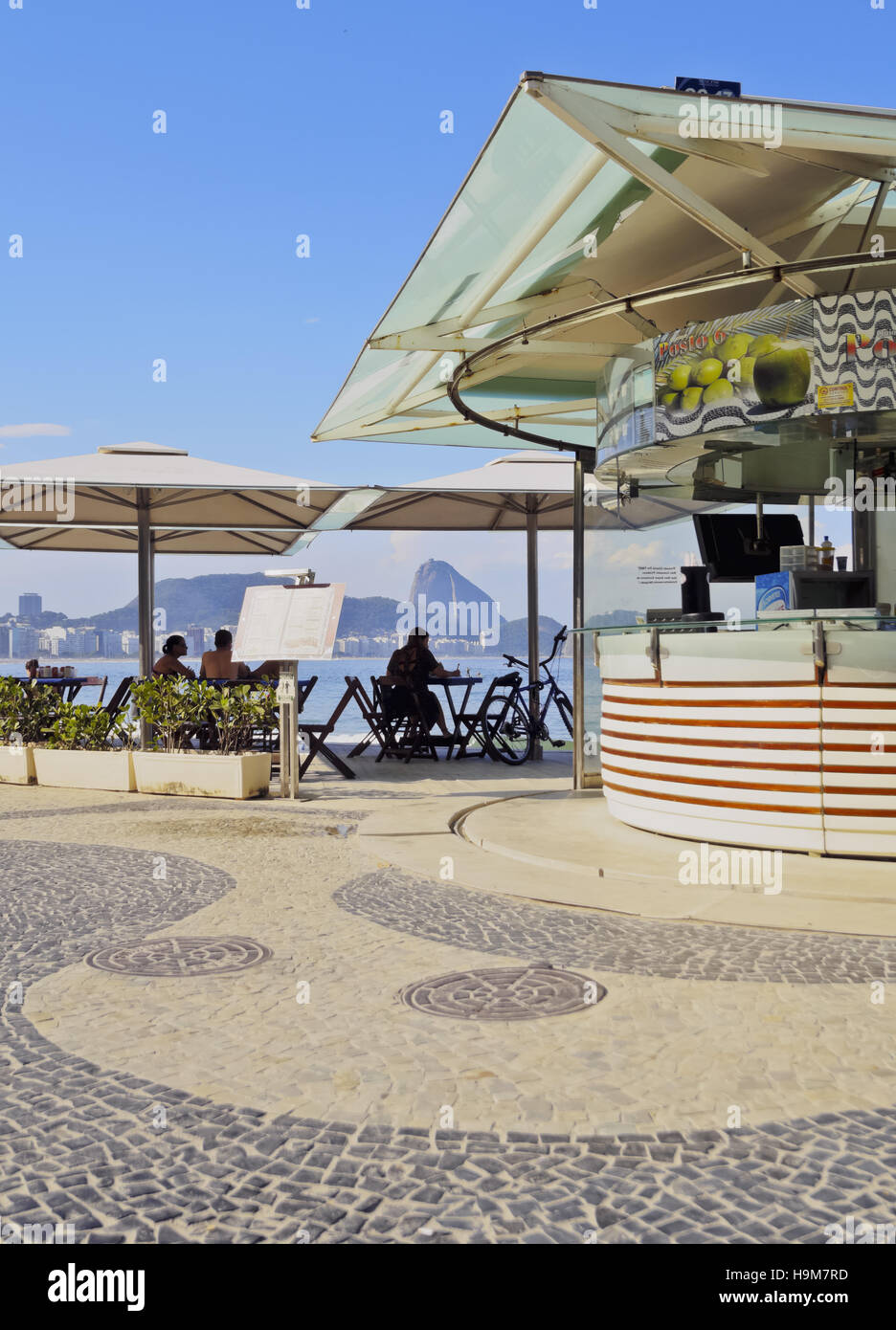 Brazil, City of Rio de Janeiro, Portuguese wave pattern pavement and ...