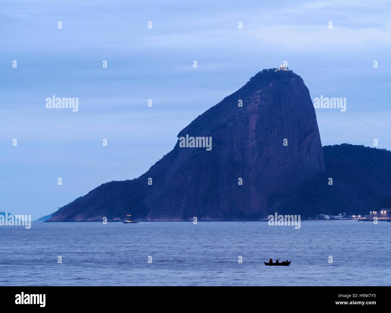 Brazil, City of Rio de Janeiro, The Sugarloaf Mountain viewed from the ...