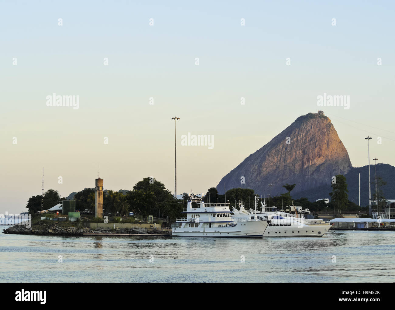 Brazil, City of Rio de Janeiro, Gloria, View of the Marina da Gloria ...