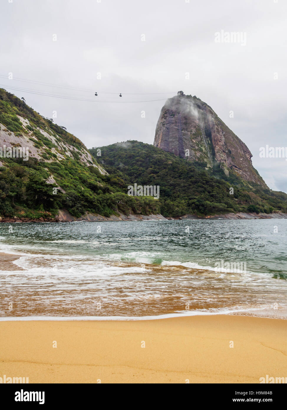 Brazil, City of Rio de Janeiro, Urca, View of the Praia Vermelha and ...