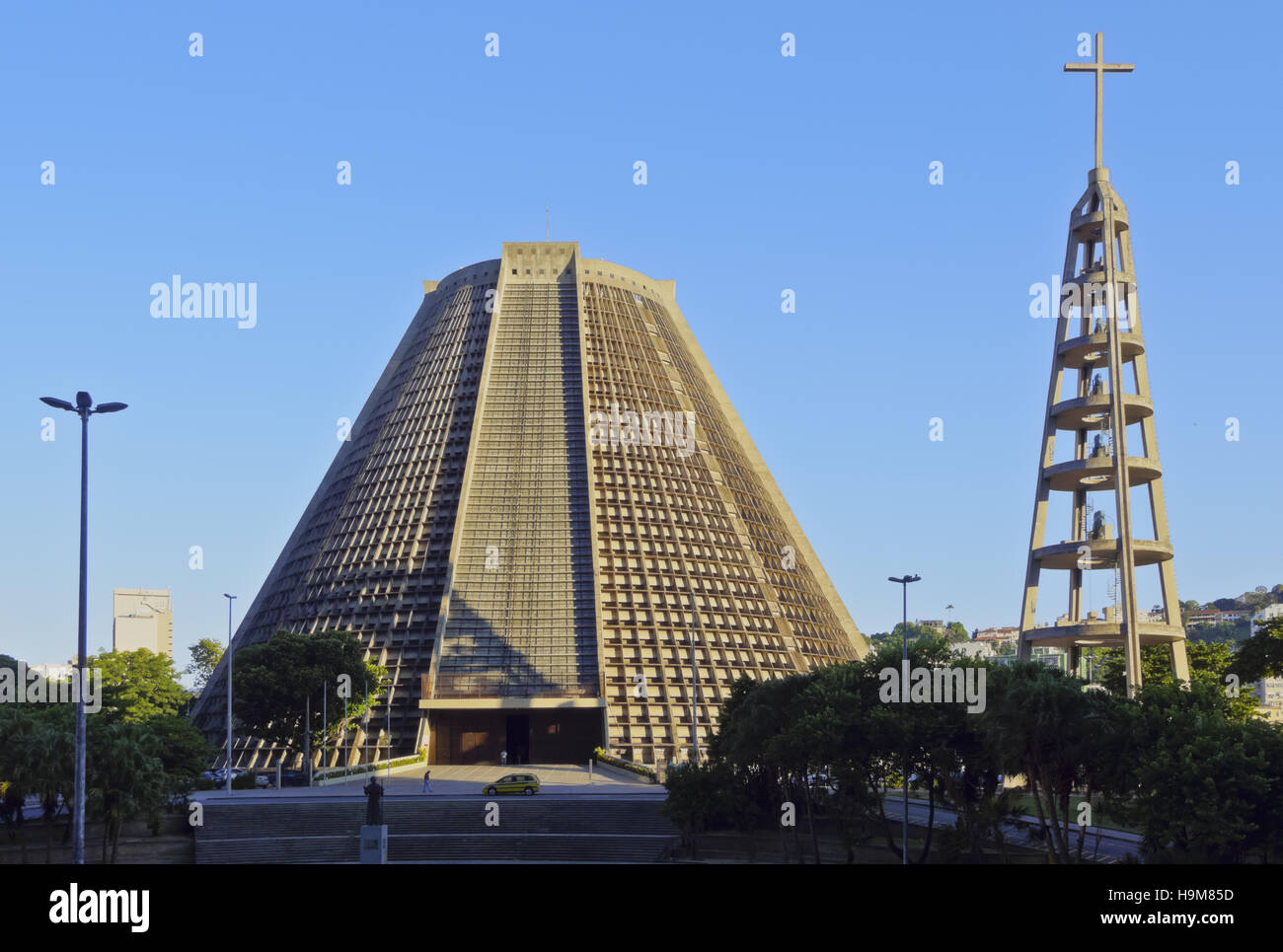 Brazil, City of Rio de Janeiro, View of the Metropolitan Cathedral of ...