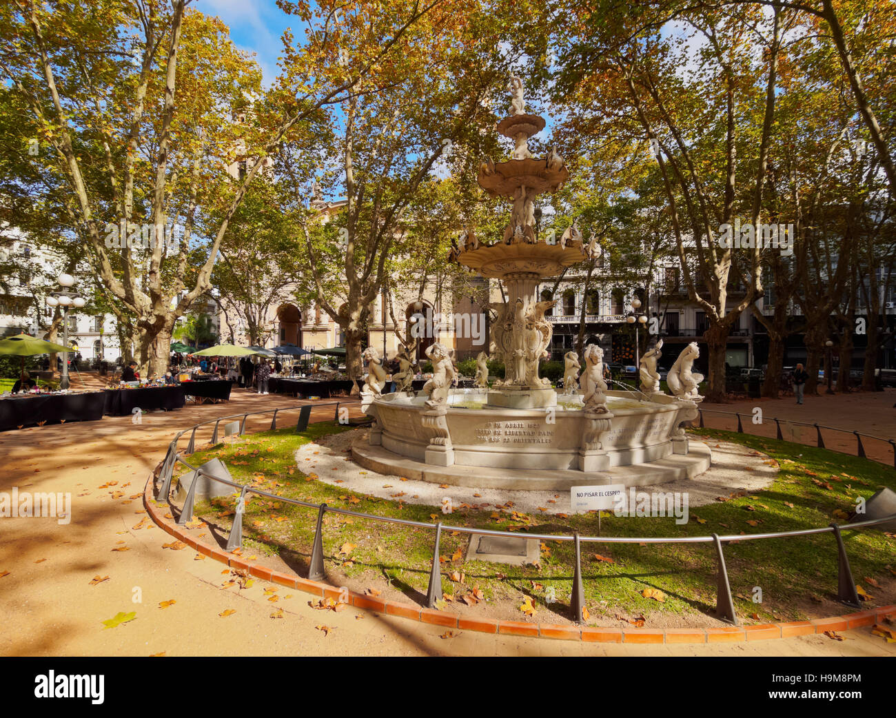 Uruguay, Montevideo, Old Town, View of the Constitution Square Stock ...
