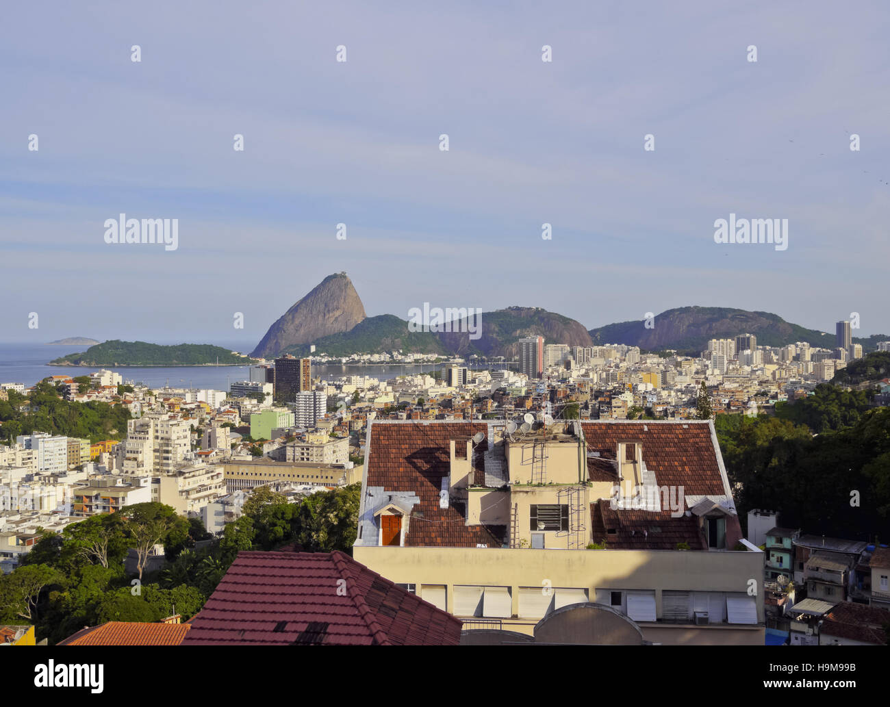 Brazil City of Rio de Janeiro Santa Teresa Neighbourhood View over ...