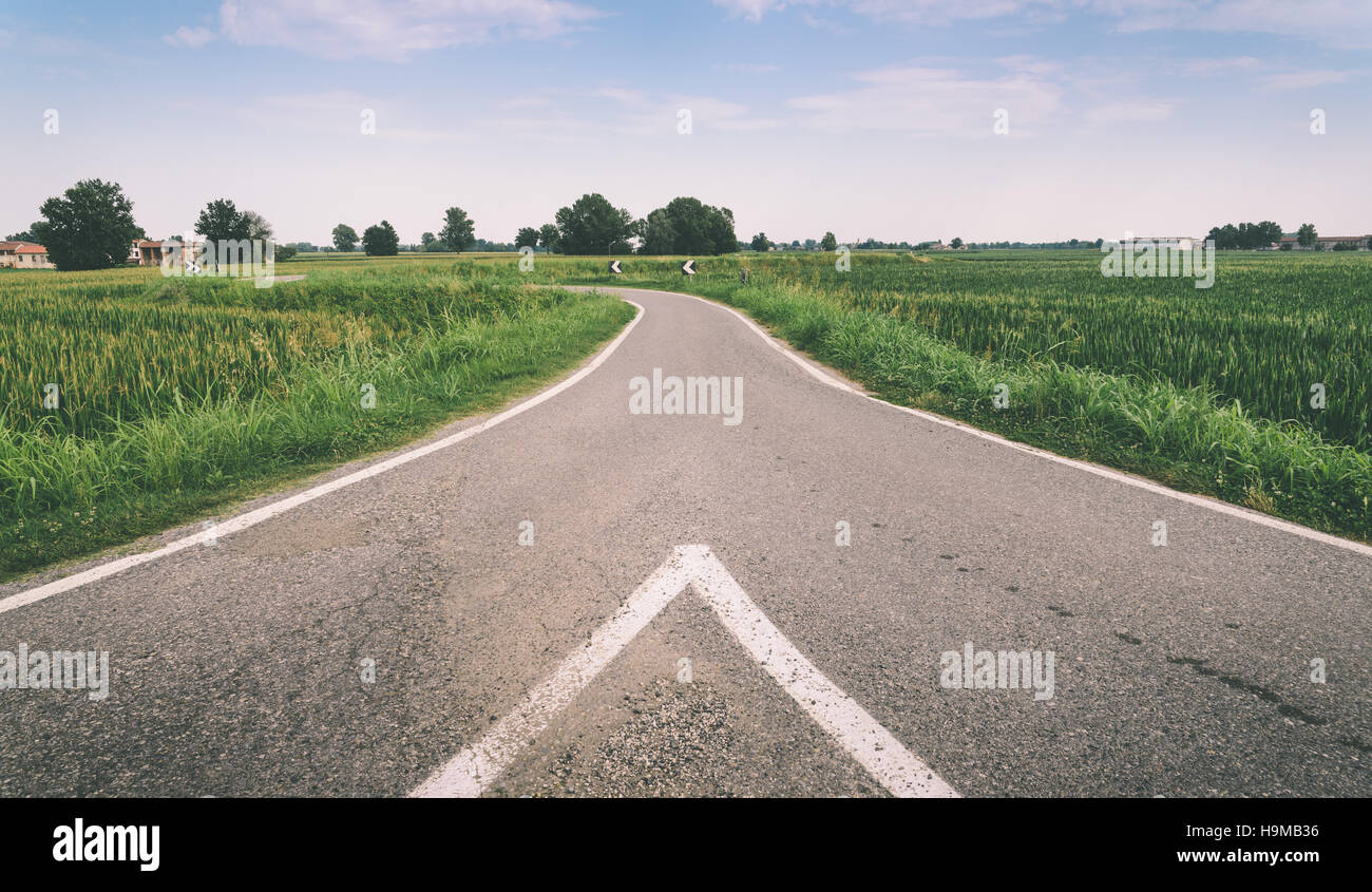 Split path hi-res stock photography and images - Alamy