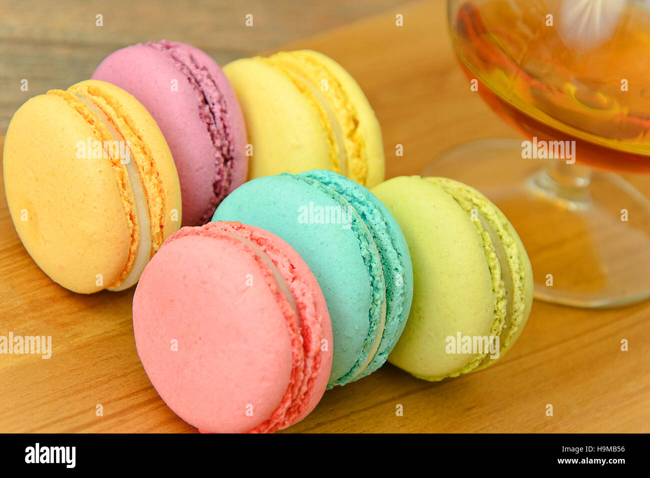 Sweet and Colourful French Macaroons. Studio Photo Stock Photo - Alamy