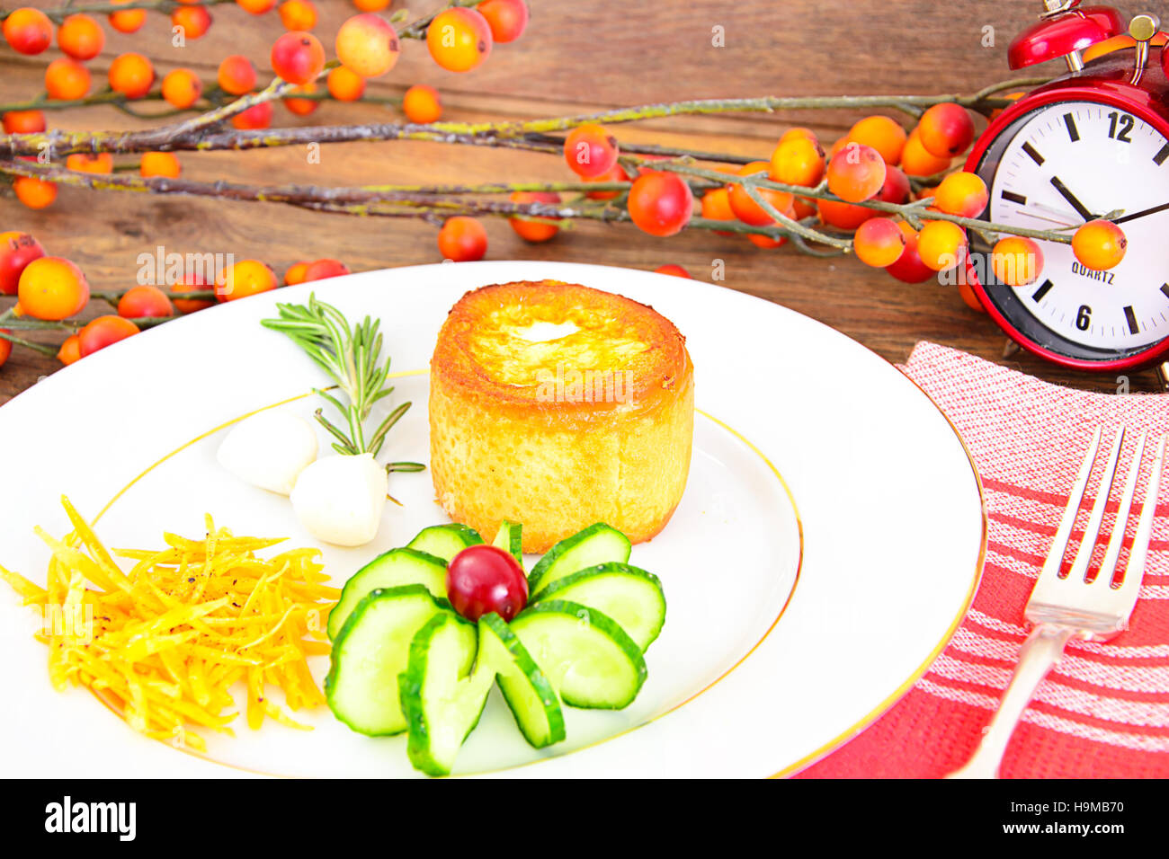 Diet and Healthy Eating: Breakfast with Eggs in Fondant Baguette ...