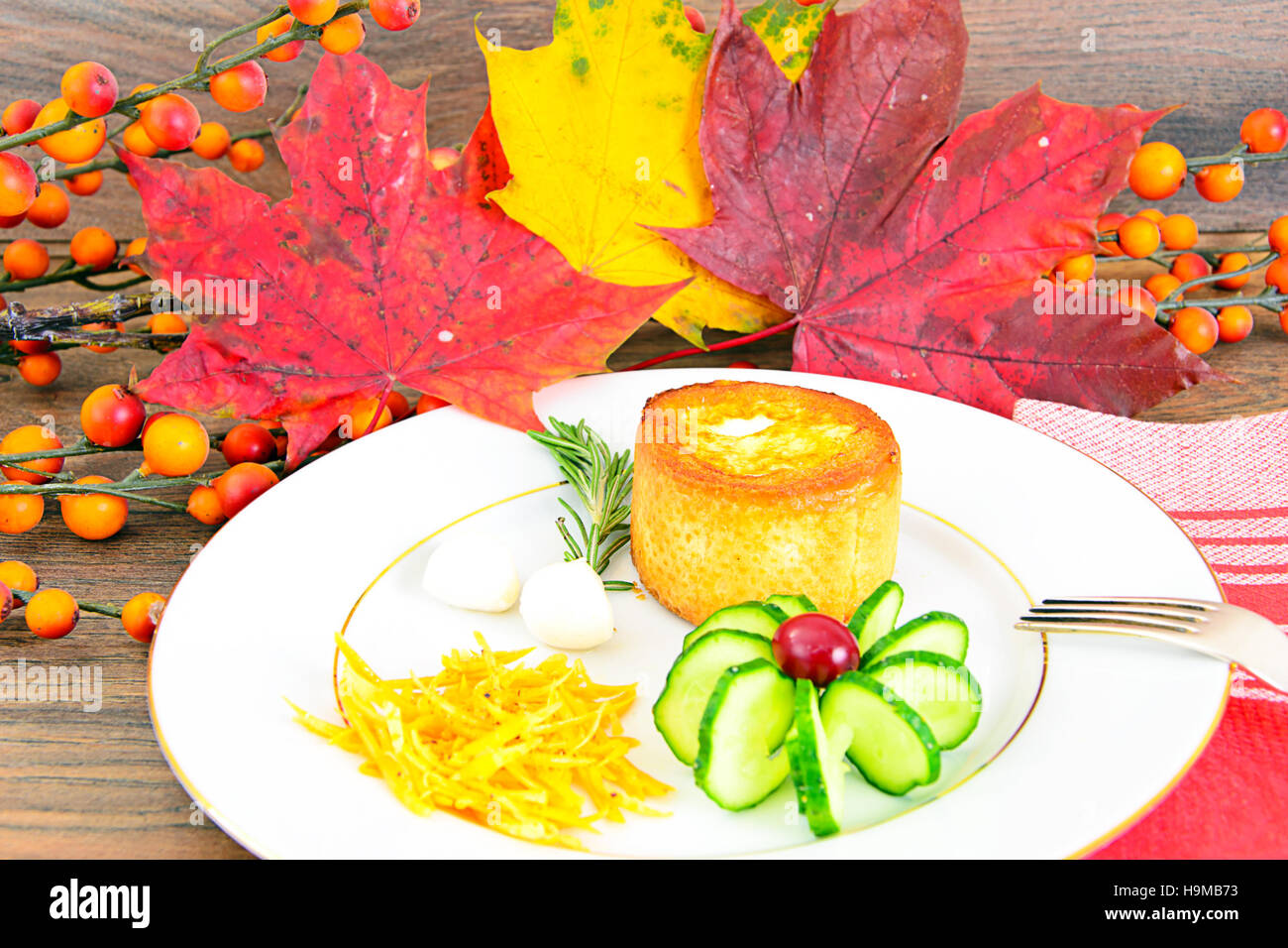 Diet and Healthy Eating: Breakfast with Eggs in Fondant Baguette ...