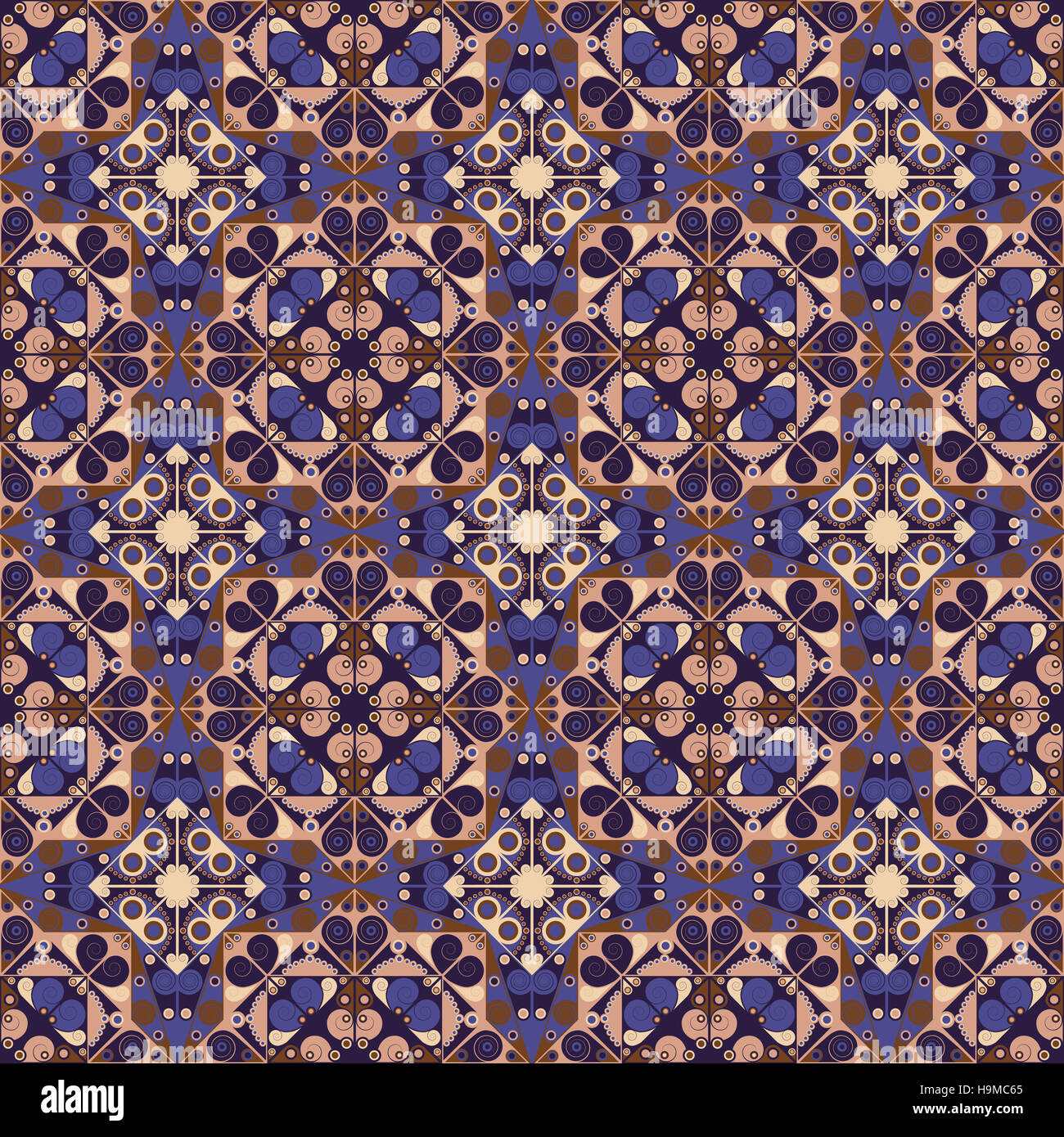 Seamless pattern. Colorful ethnic ornament. Arabesque style Stock Photo ...