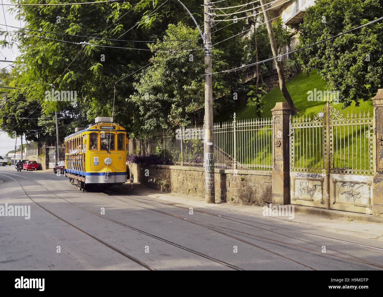 Brazil, City of Rio de Janeiro, The Santa Teresa Tram Stock Photo - Alamy
