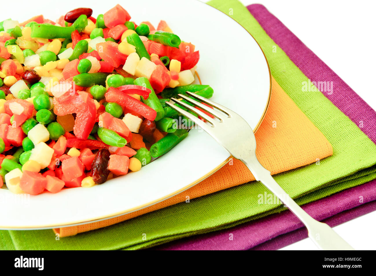Mexican Mix of Vegetables. Tomatoes, Beans, Celery Root, Green Beans ...