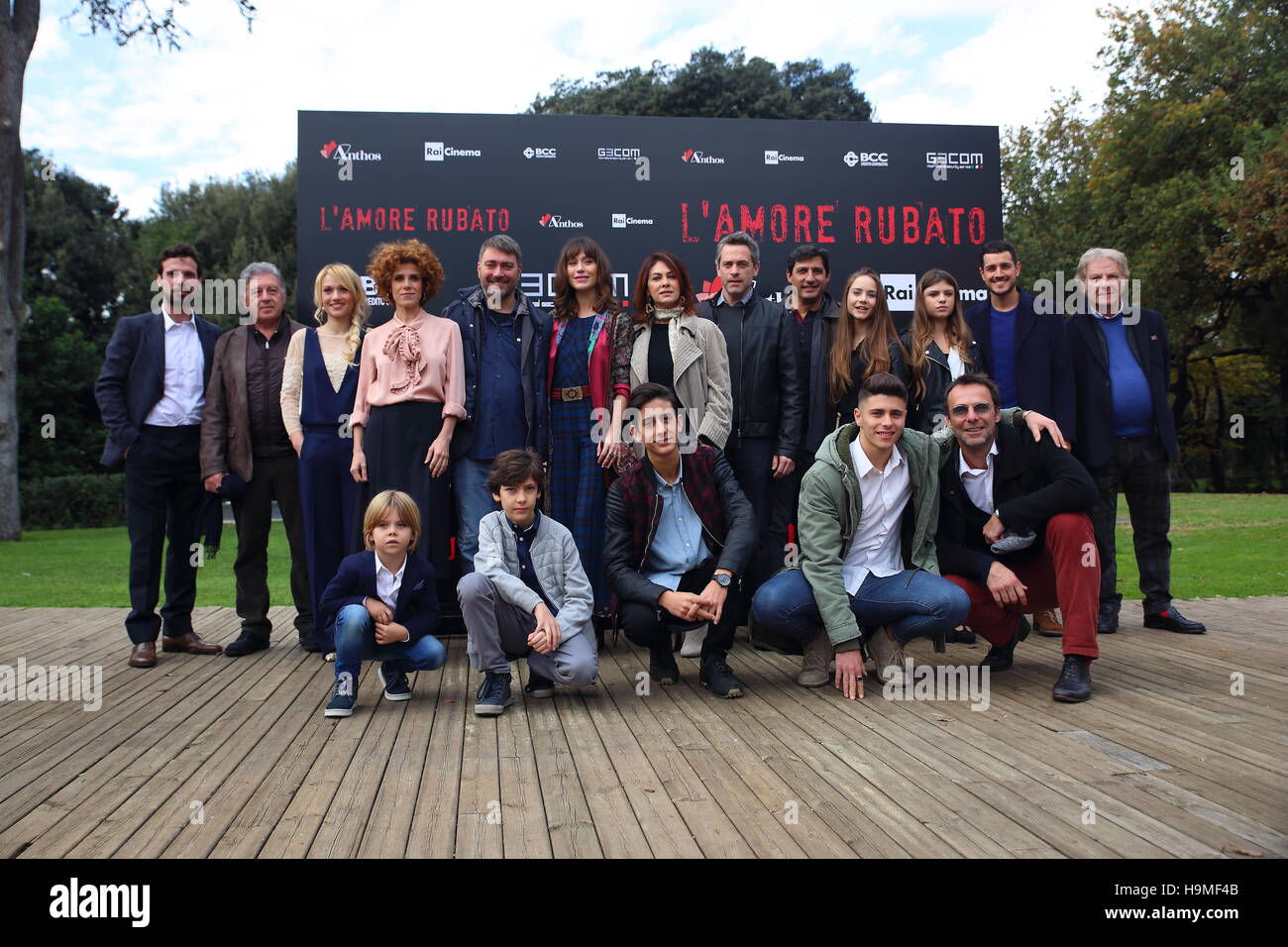 Rome, Italy. 24th Nov, 2016. Cast during photocall of film "L'amore ...