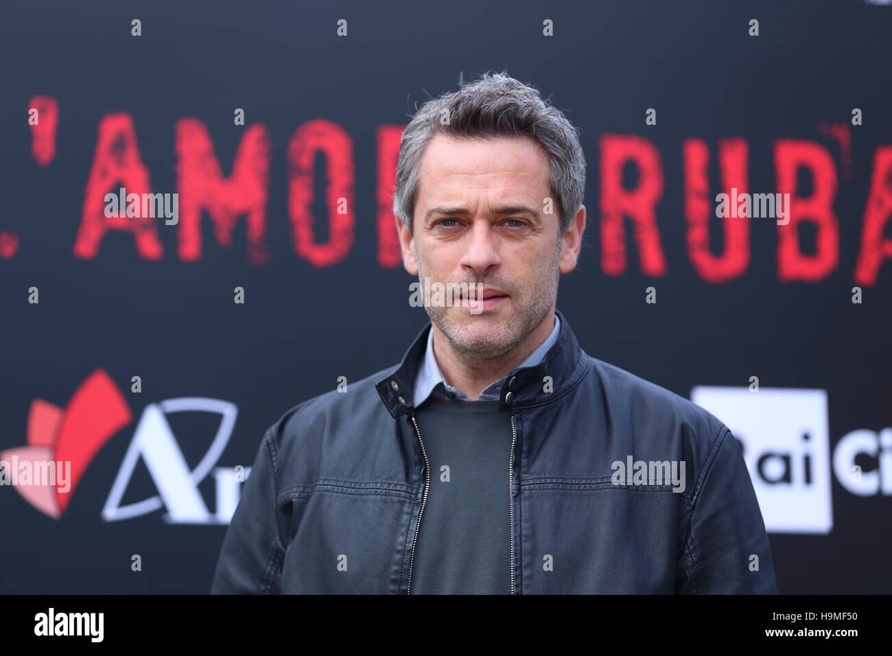 Rome, Italy. 24th Nov, 2016. Italian actor Massimo Poggio during ...