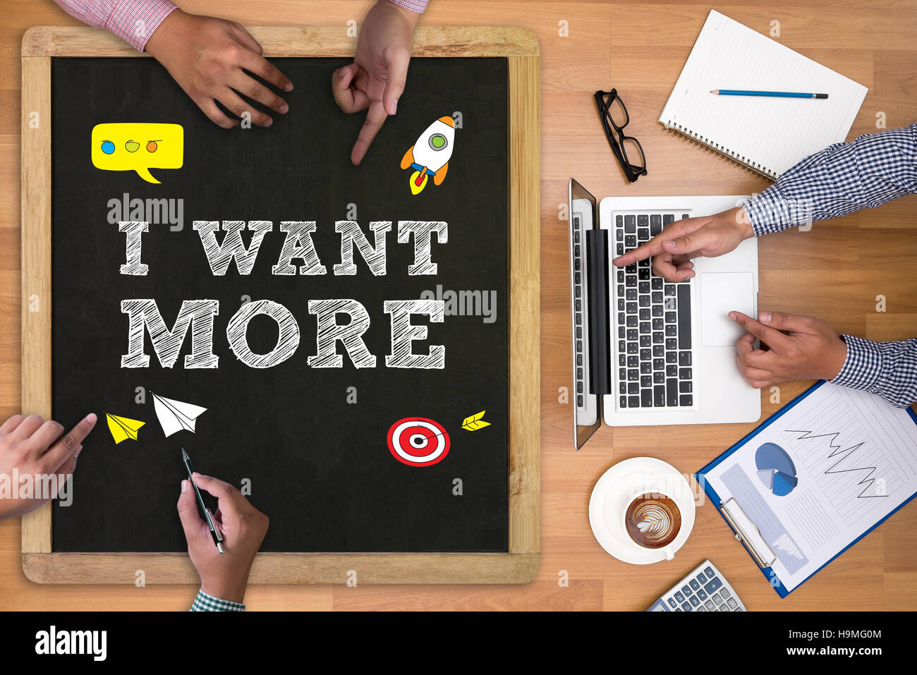 I WANT MORE Stock Photo - Alamy