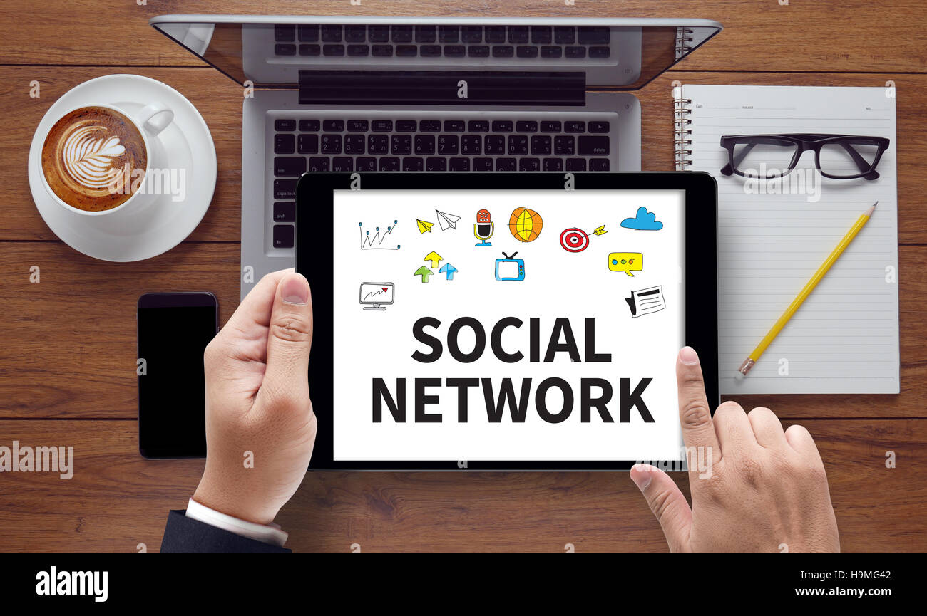 Social blog communication connection hi-res stock photography and ...