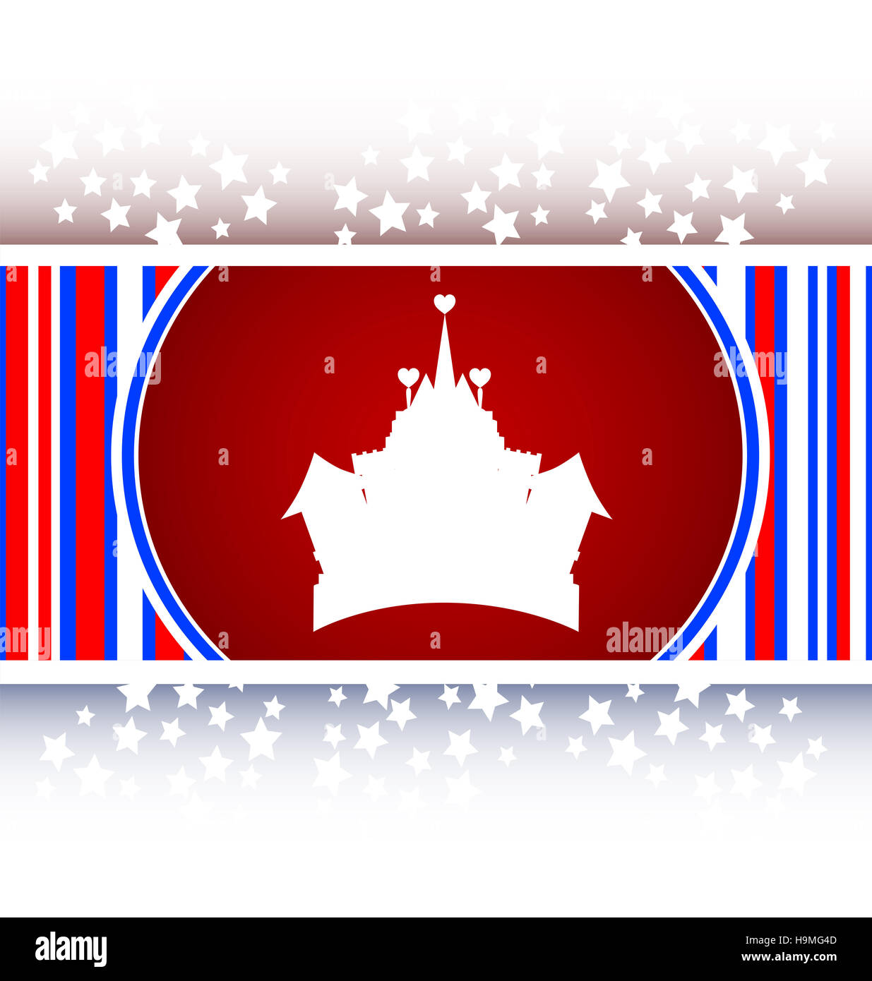 Medieval royal castle - web icon button isolated Stock Photo - Alamy