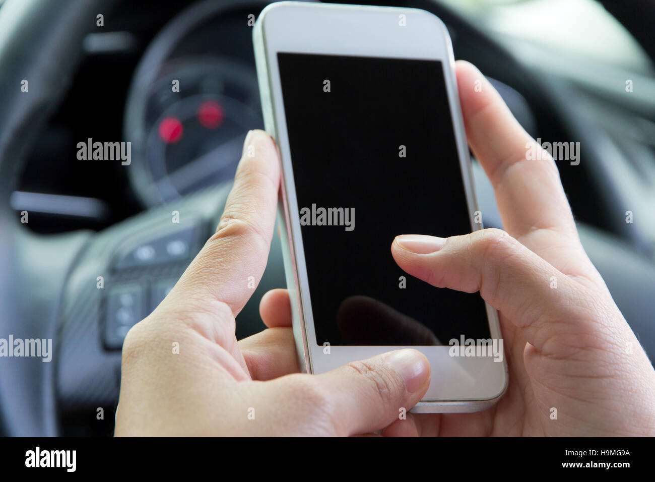 phone call in the car Stock Photo - Alamy