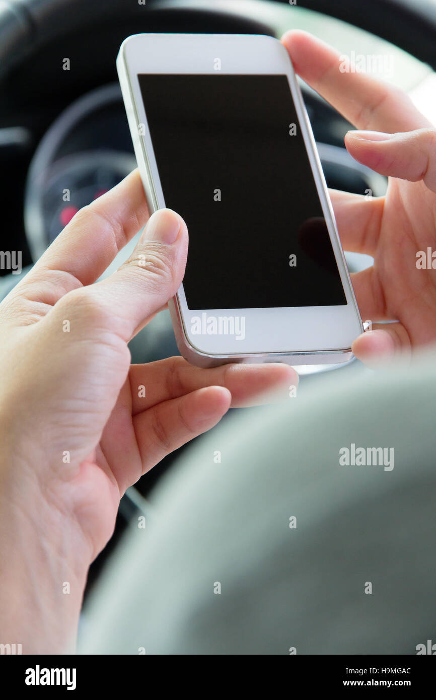 phone call in the car Stock Photo - Alamy