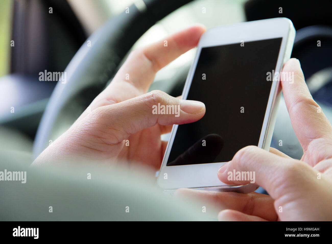 phone call in the car Stock Photo - Alamy