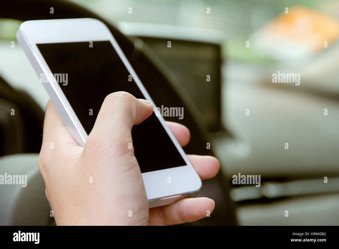 phone call in the car Stock Photo - Alamy