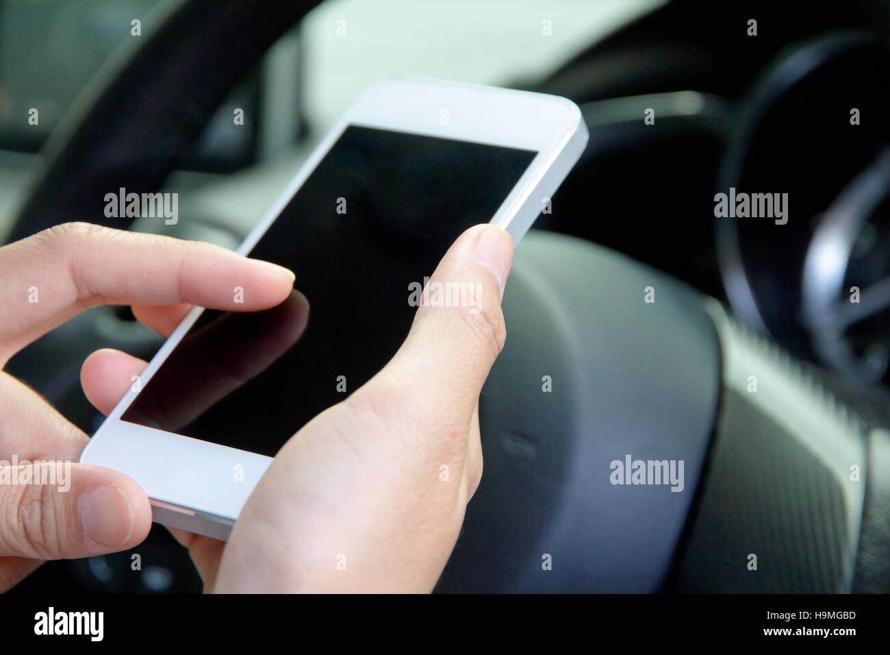 phone call in the car Stock Photo - Alamy