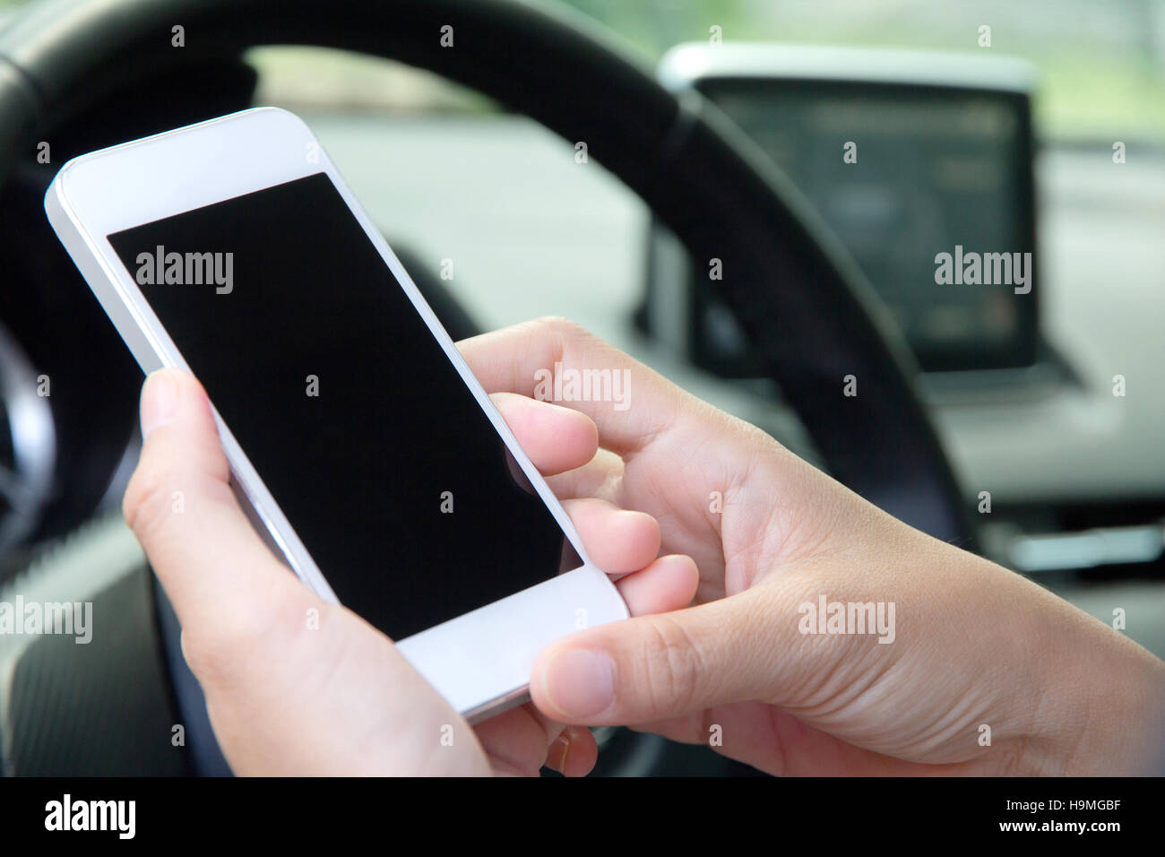phone call in the car Stock Photo - Alamy