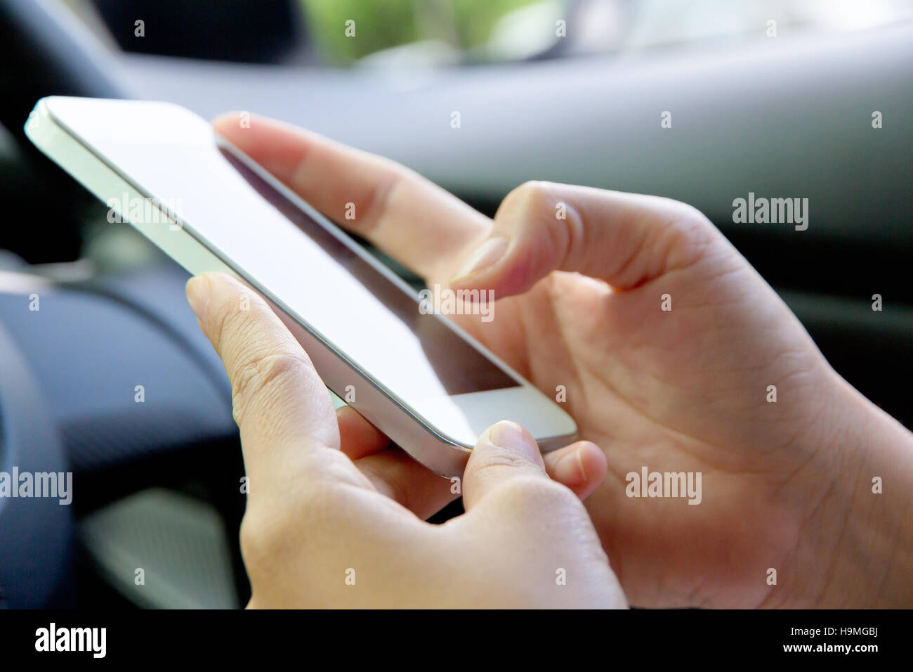 phone call in the car Stock Photo - Alamy