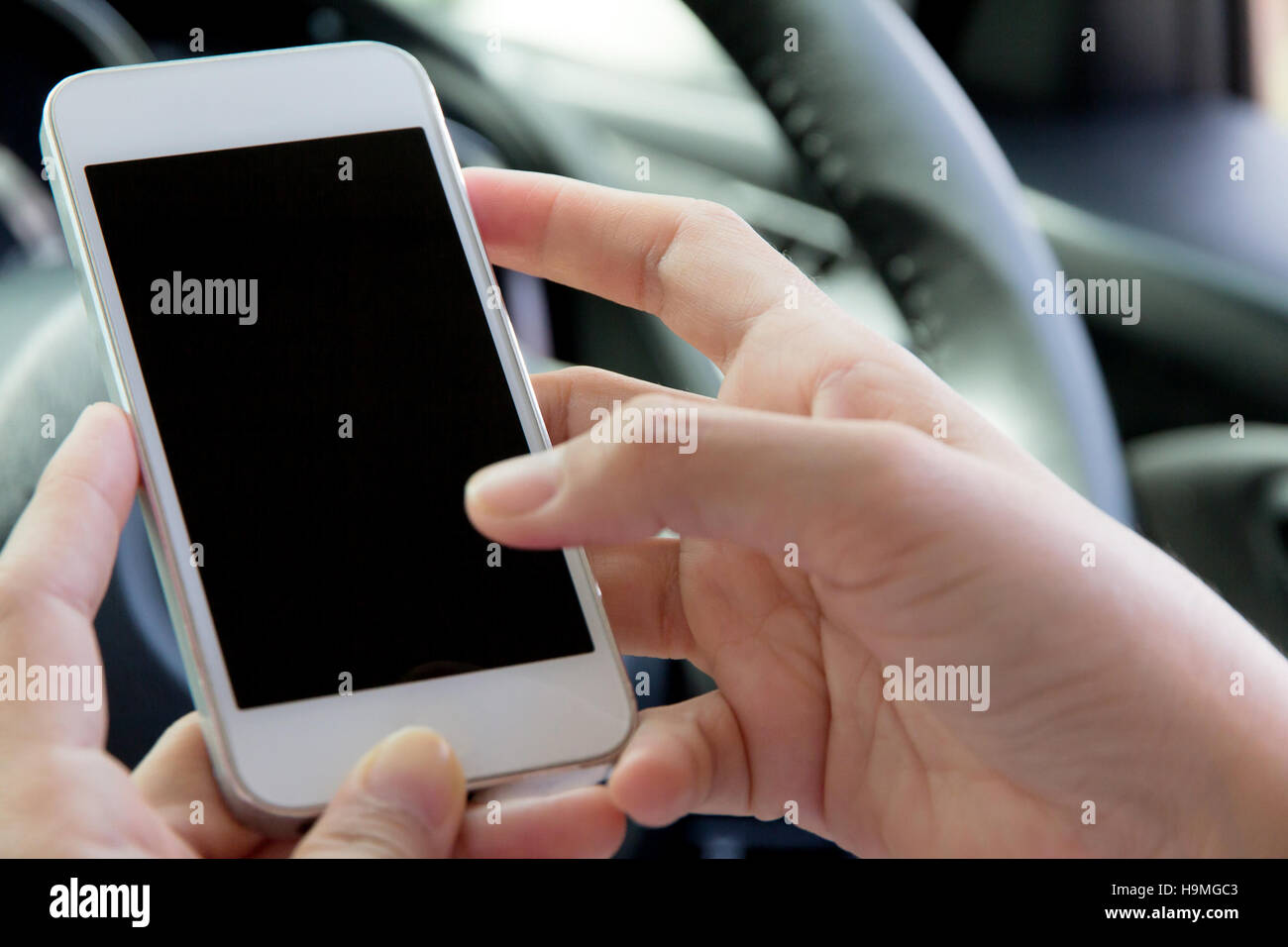 phone call in the car Stock Photo - Alamy