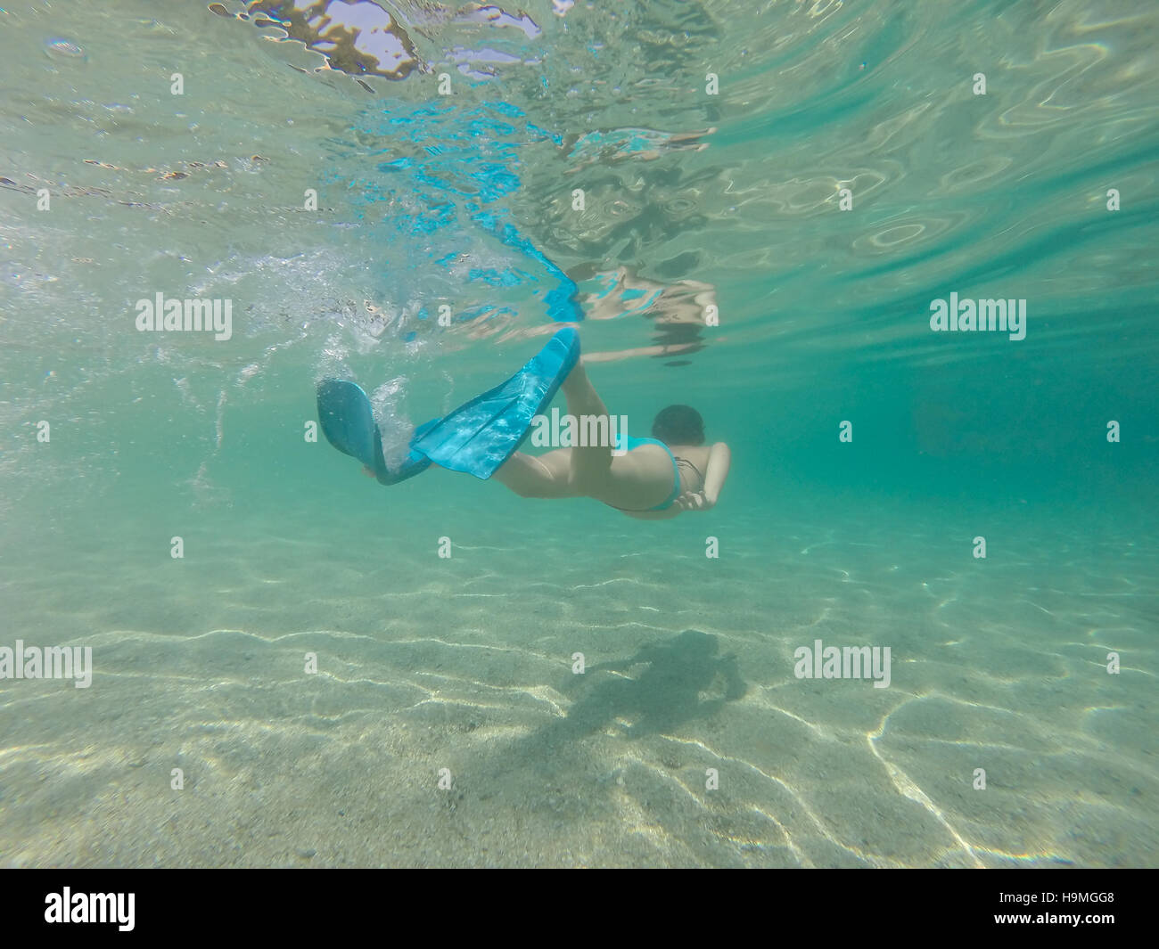 Female flippers hi-res stock photography and images - Alamy