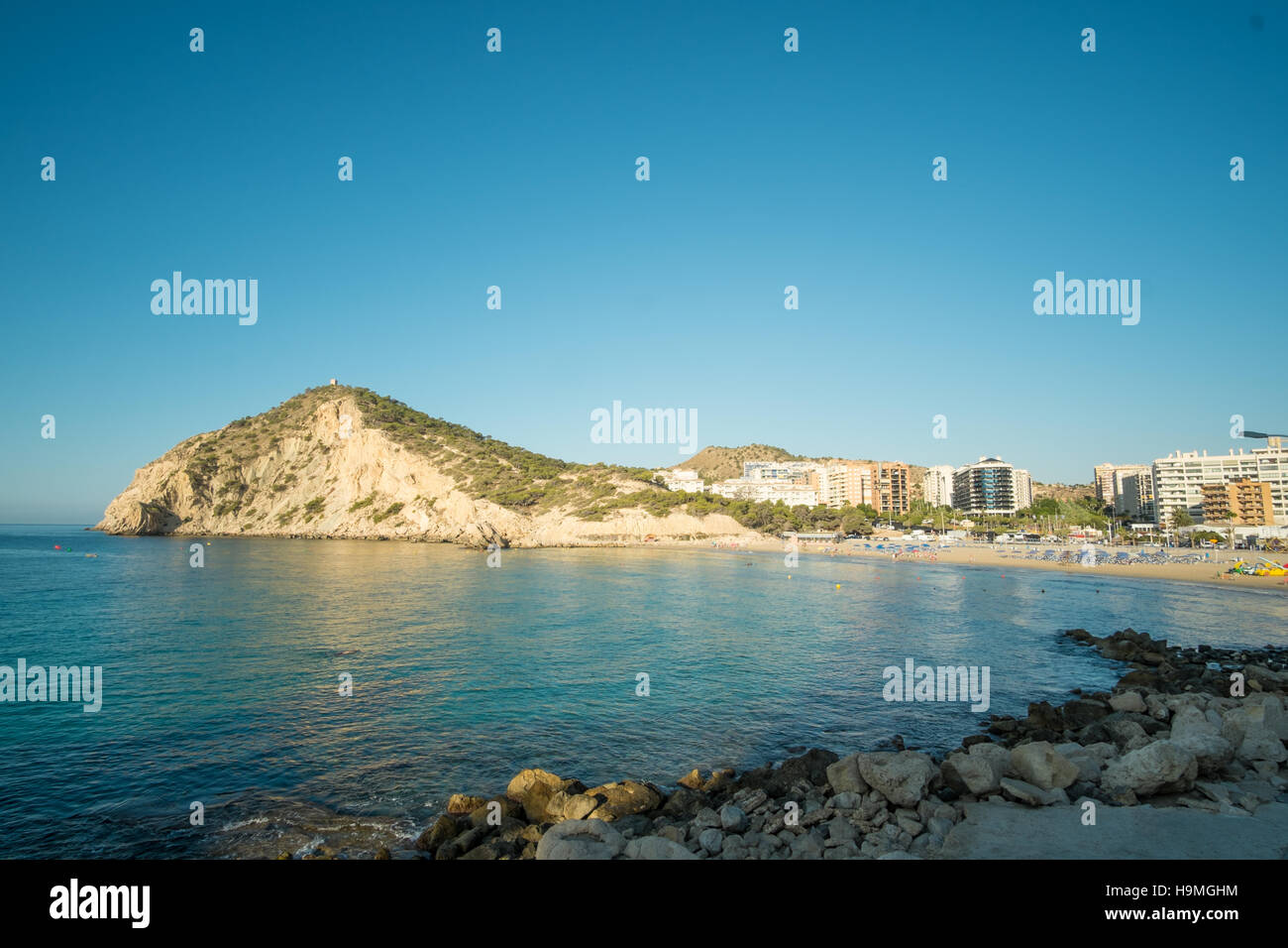 Cala de Finestrat, an extension of Benidorm beach resort, Costa Blanca ...
