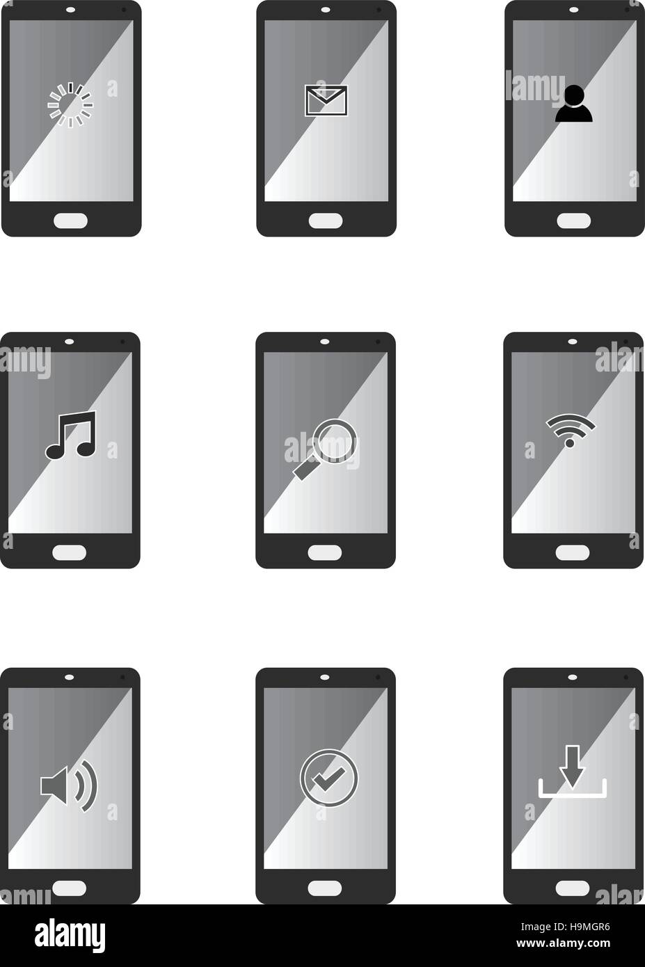 Device icon set Stock Vector Image & Art - Alamy