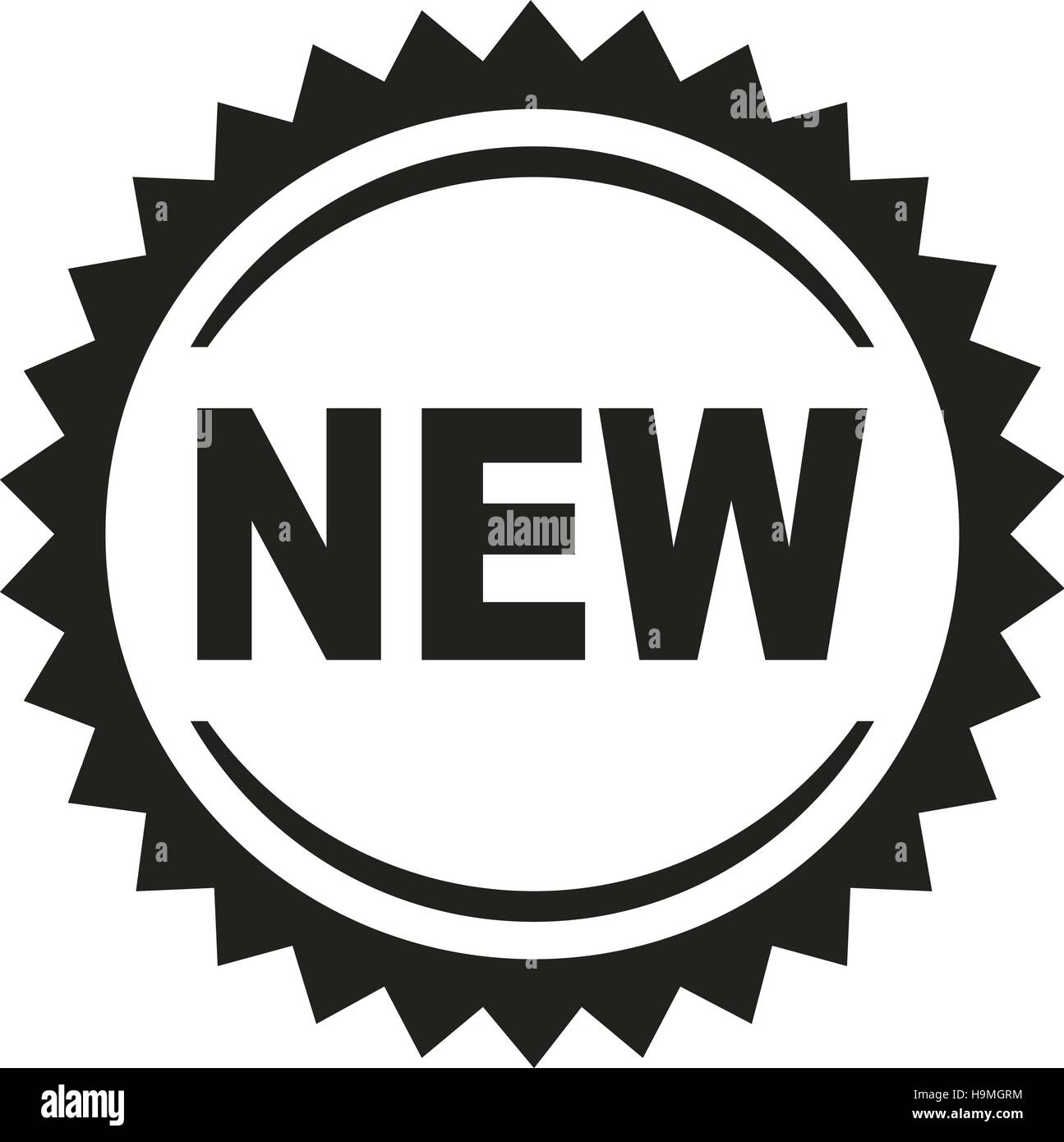 Flat Design new Stickers with white background Stock Vector Image & Art ...